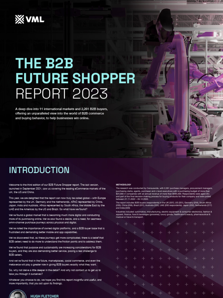VML Commerce The B2B Future Shopper Report 2023 | PDF | Sales | Supply Chain