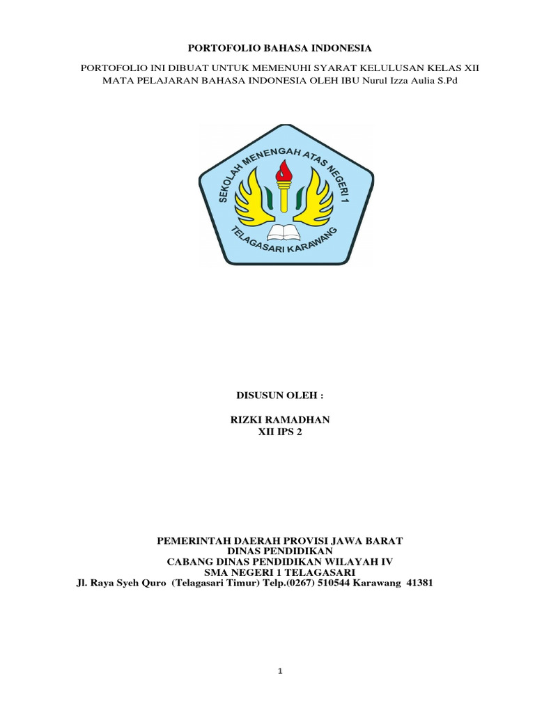 Portofolio Seni Budaya Rizki | PDF