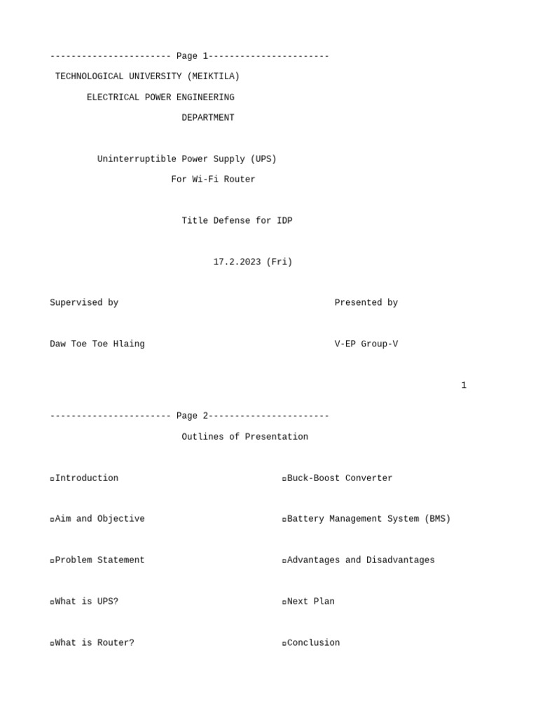 IDP Title | PDF | Electrical Engineering | Physical Quantities