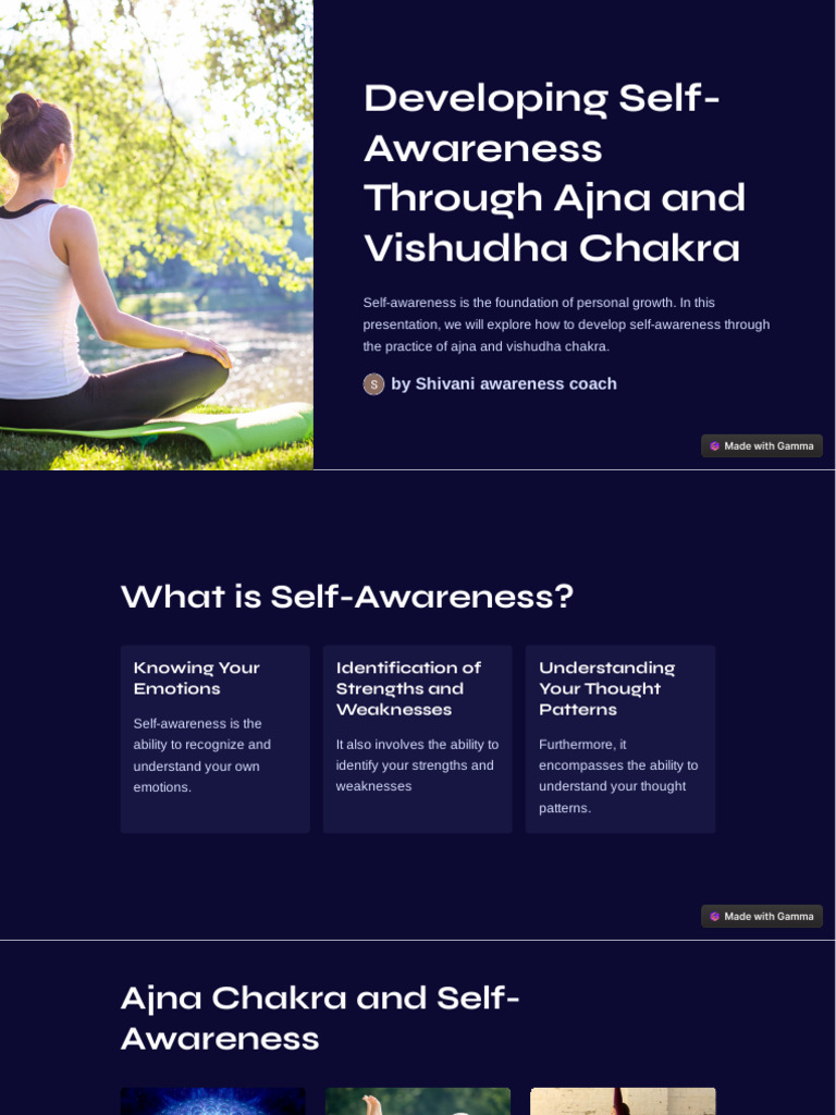 Developing-Self-Awareness-Through-Ajna-and-Vishudha-Chakra | PDF