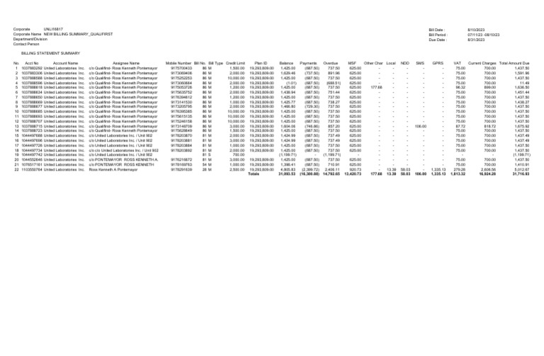 Globe Billing | PDF | Financial Services | Business