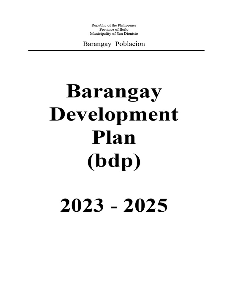 BDP Cover Page | PDF