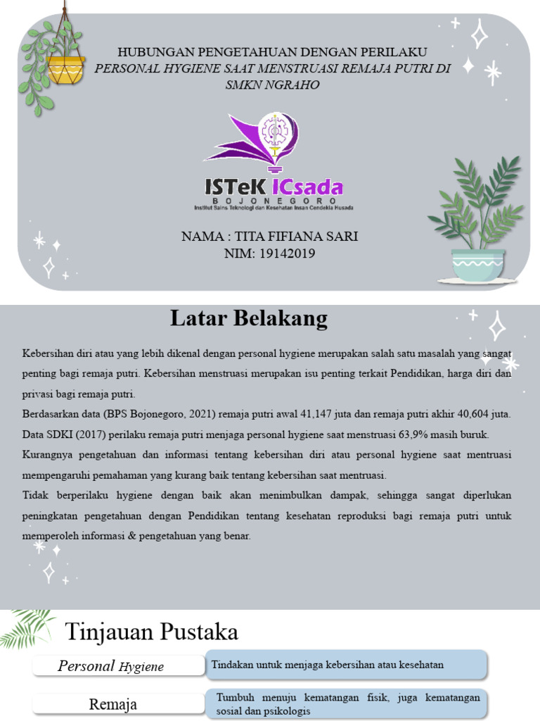 Sidang Semhas Tita | PDF | Kesehatan Holistik | Sains & Matematika