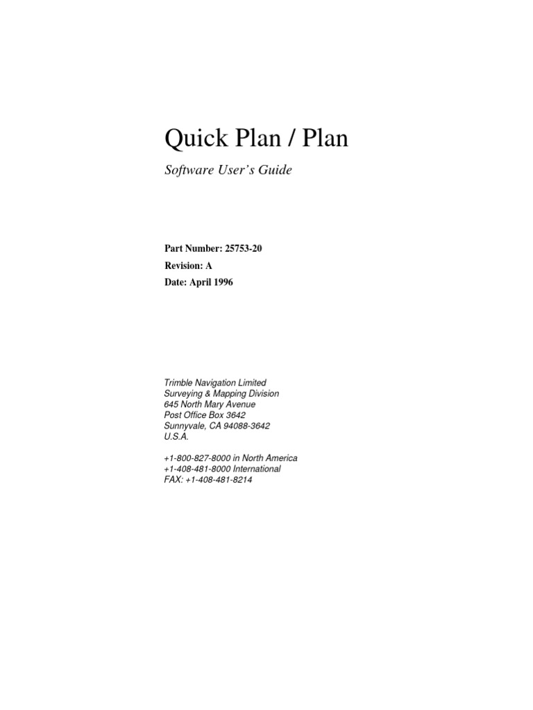 QuickPlan 2.00 User Guide | Download Free PDF | Microsoft Windows | Installation (Computer Programs)