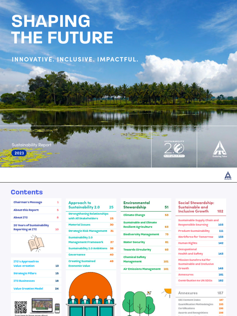 ITC Sustainability Integrated Report 2023 | PDF | Climate Change Mitigation | Sustainability