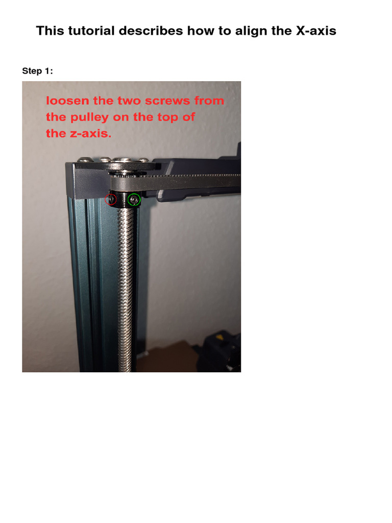 X-Axis Align Tutorial | PDF