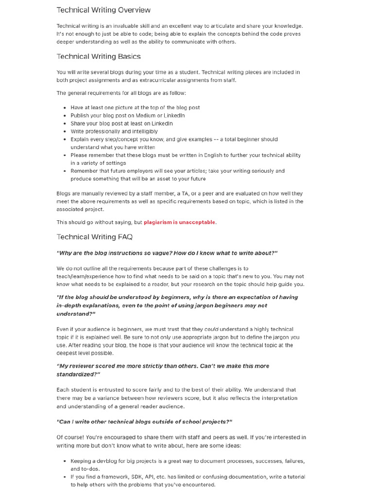 Technical Writing | PDF