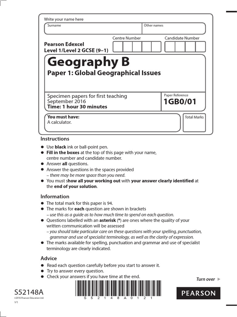 GCSE Geography Paper 1: Global Issues | PDF | Flood | Climate