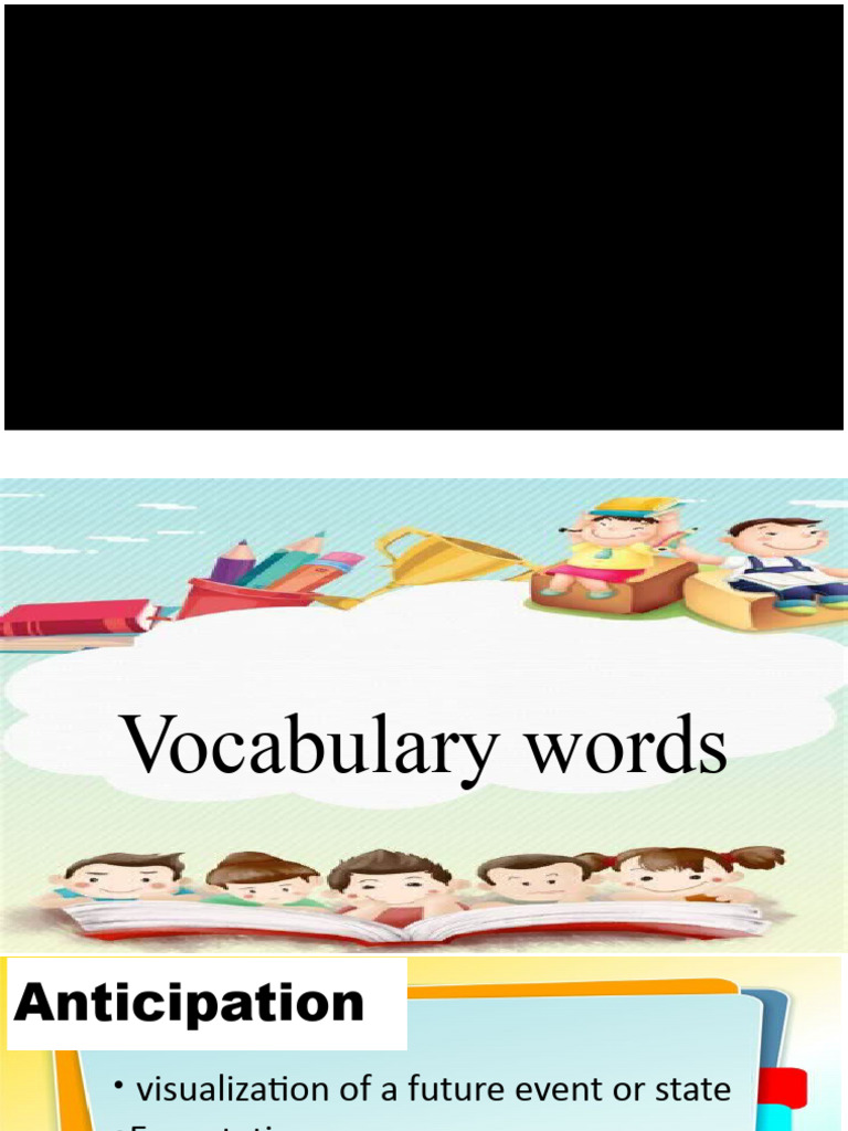 Vocabulary words | PDF