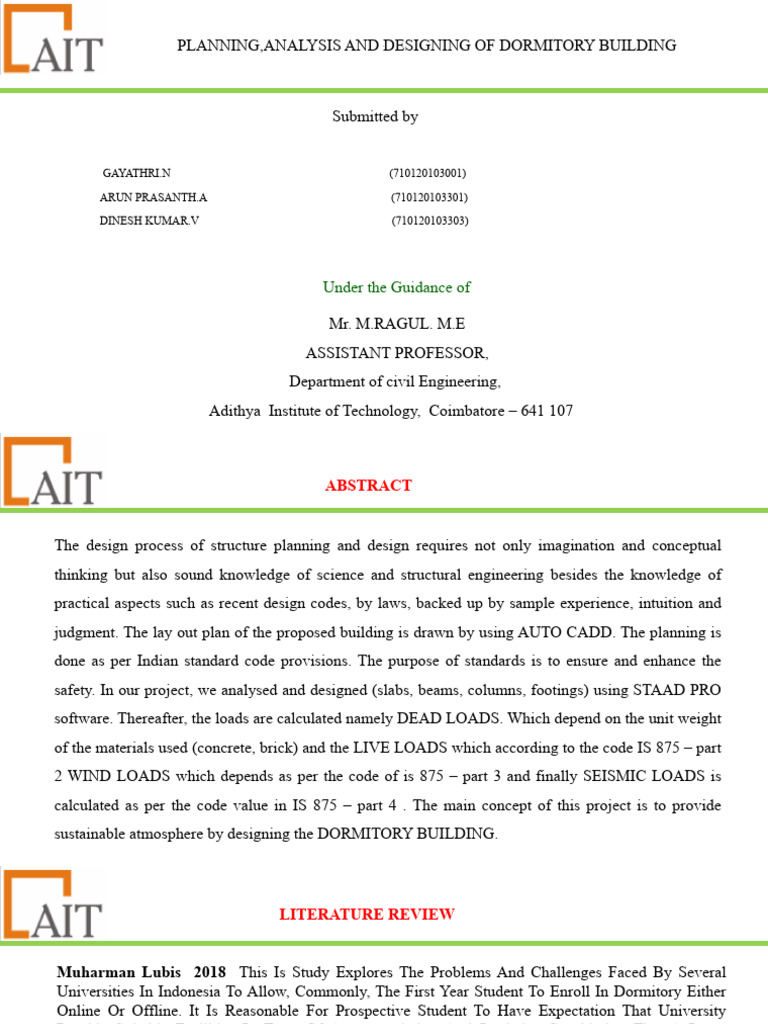 Dormitory G+3 | PDF | Structural Load | Civil Engineering
