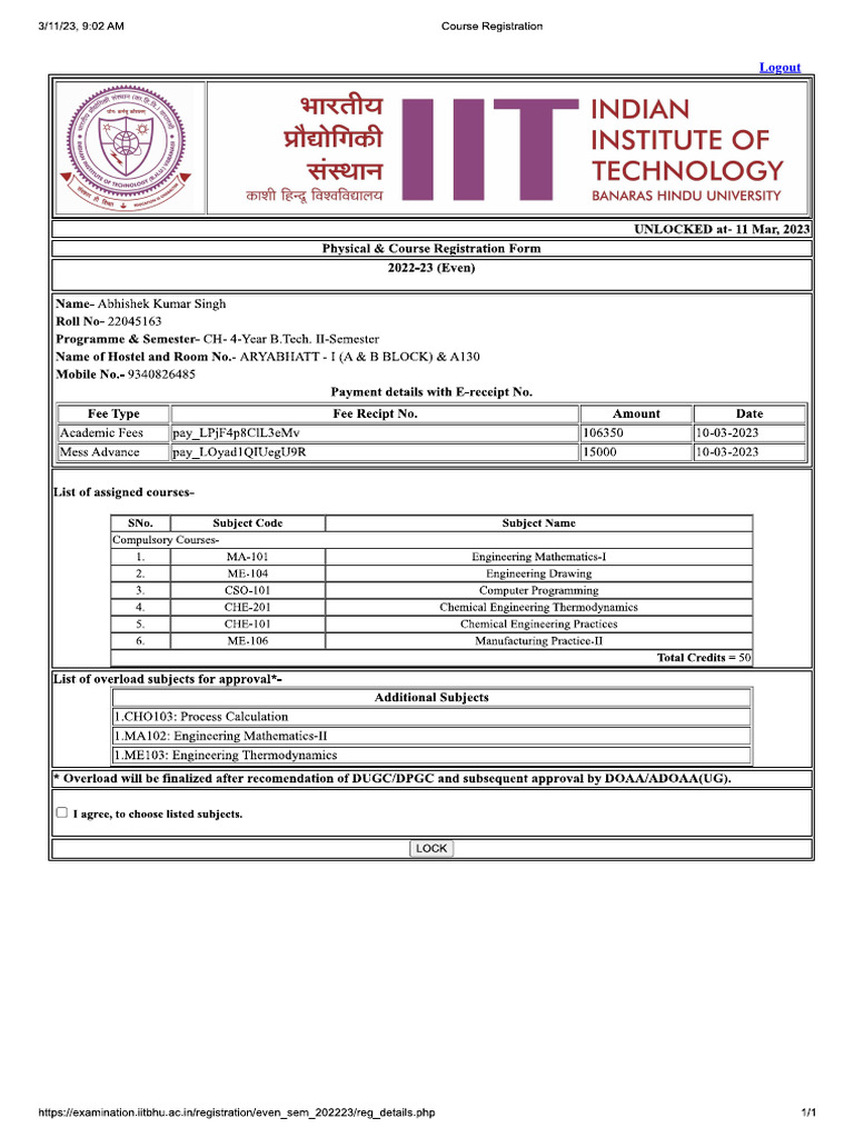 Subjects Mail To Dugc | PDF