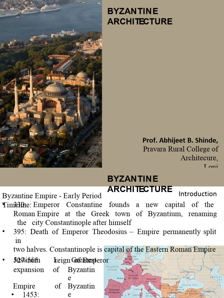 Byzantine Architecture Overview | PDF | Dome | Byzantine Empire