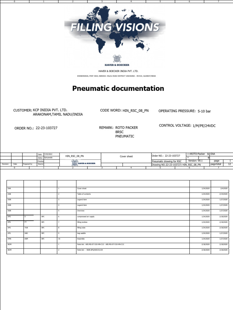 Pnumatic Drawing | PDF | Valve | Mechanical Engineering