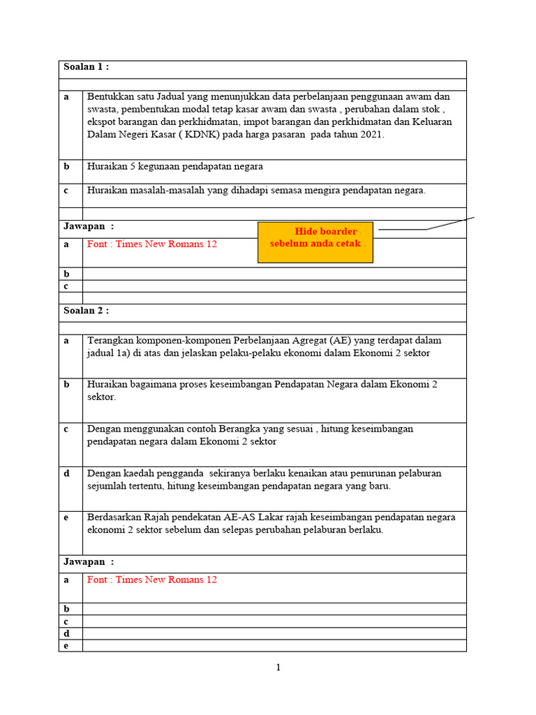 1.3 Template Penulisan Esei | PDF