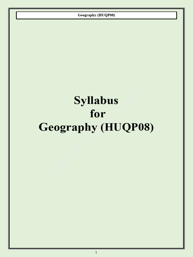 Cuet PG Syllabus | PDF | Oceans | Natural Environment
