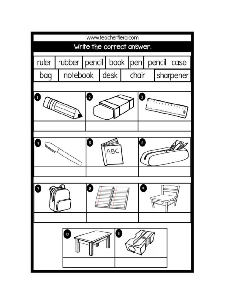 Write Classroom Objects-1 | PDF