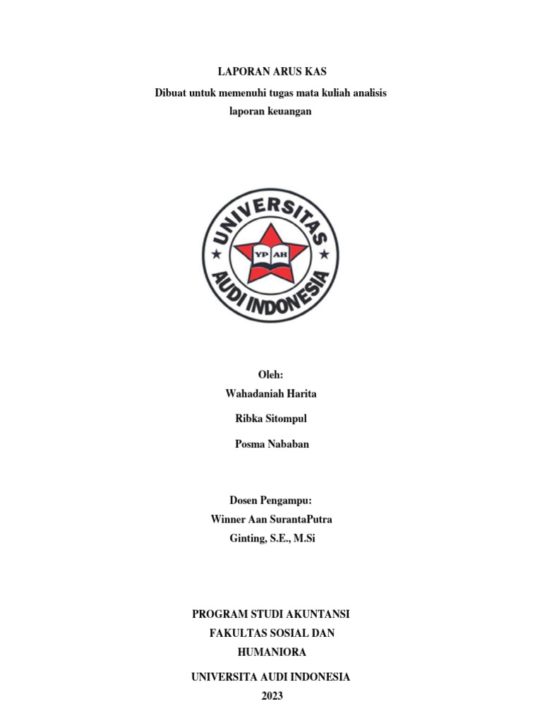 Laporan Arus Kas-64806235 | PDF