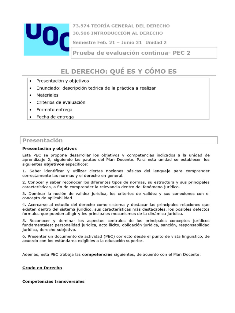 Fundamentos de Derecho Solución Pec 2 | PDF | Impuestos | Justicia