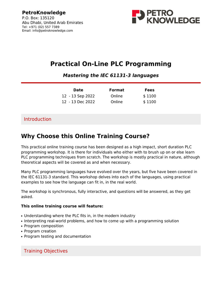 Practical PLC Programming - On-Line | PDF | Programmable Logic Controller | Simulation