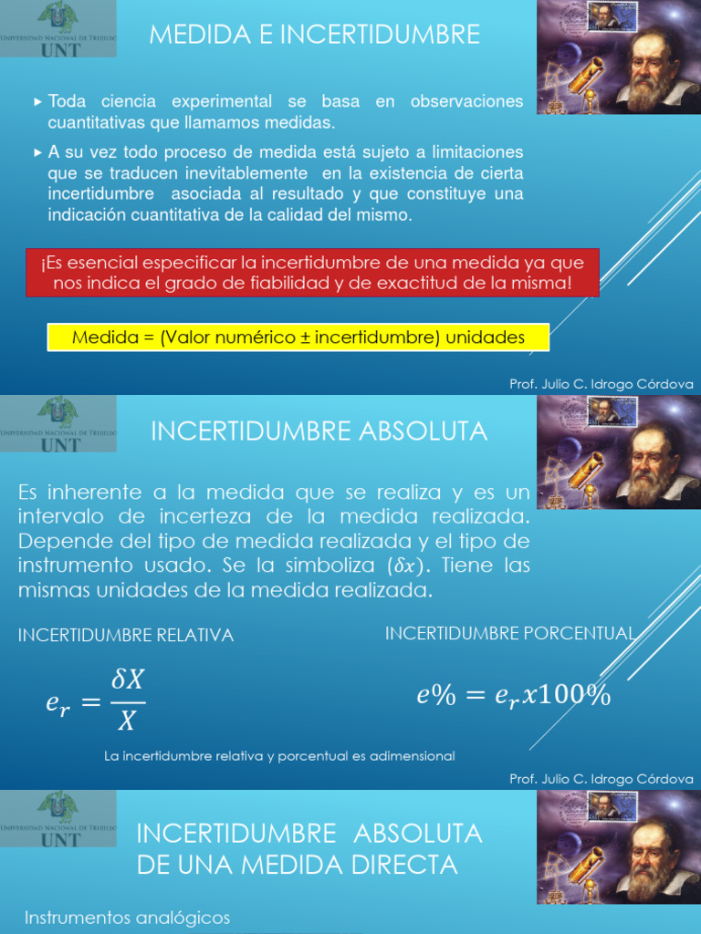 Medida e Incertidumbre en Ciencia | PDF