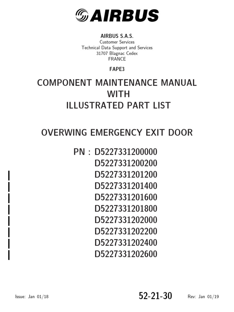 @airbus: Component Maintenance Manual With Illustrated Part List | PDF | Computing | Computer ...