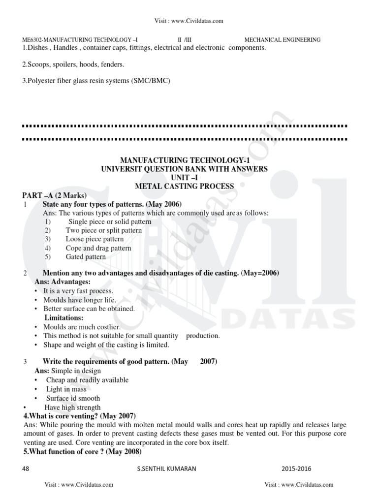 MFT-I 2marks 16 Marks | PDF | Construction | Welding
