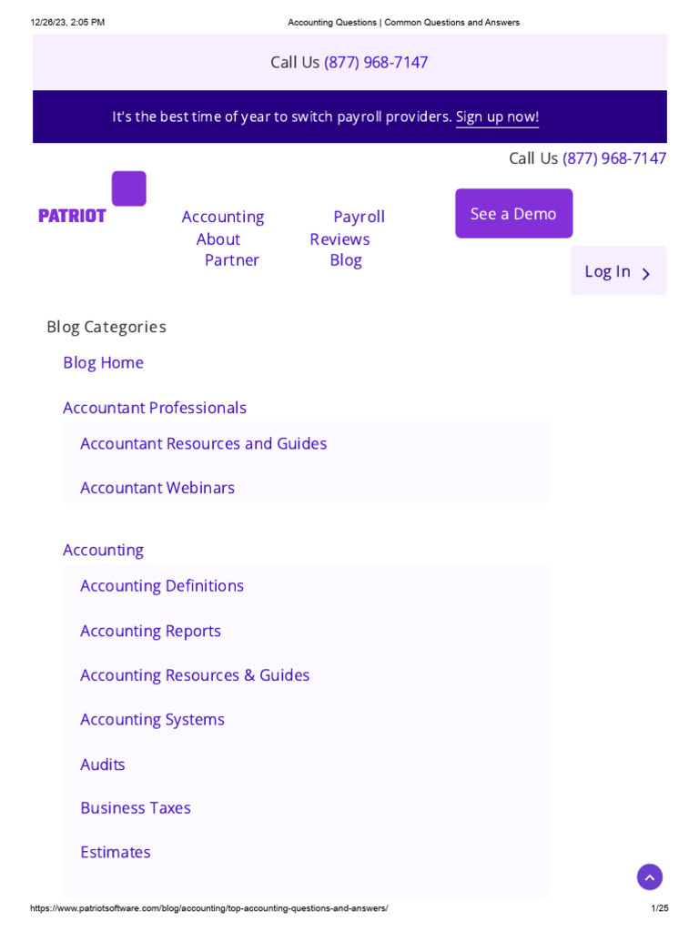 Accounting Questions - Common Questions and Answers | PDF | Debits And ...