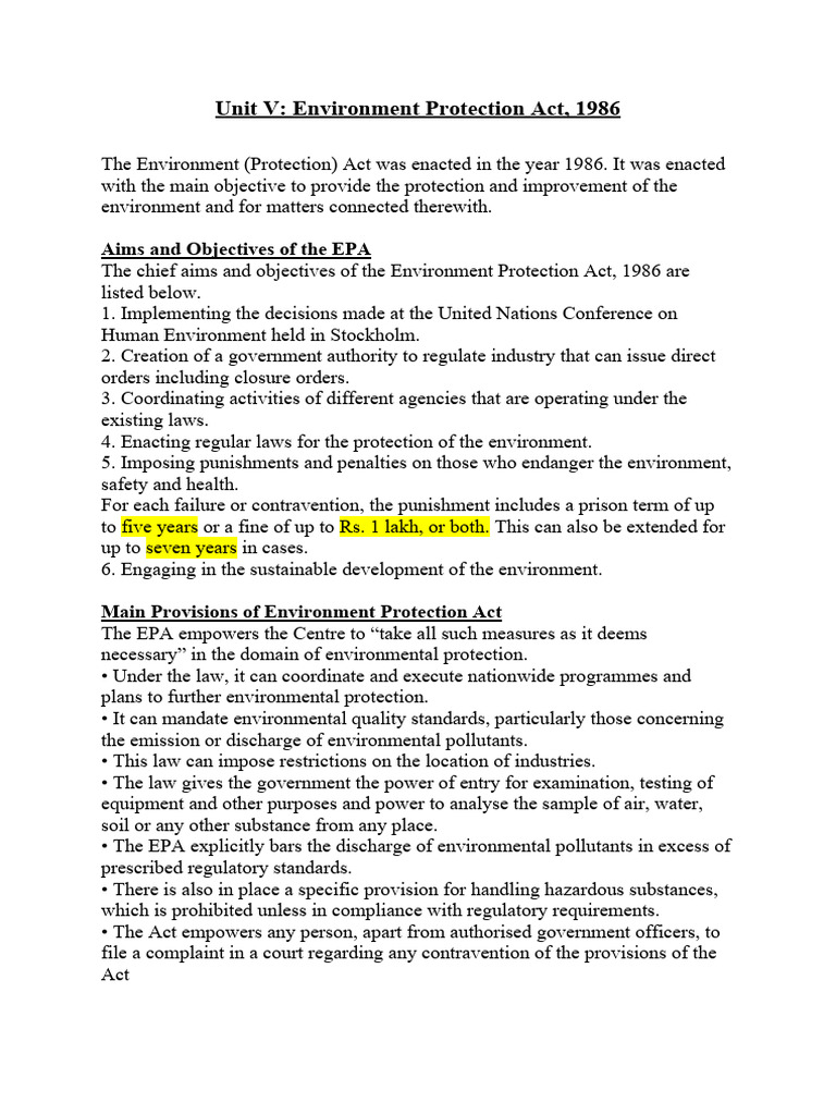 BL Unit 5 | Download Free PDF | Water Pollution | Air Pollution