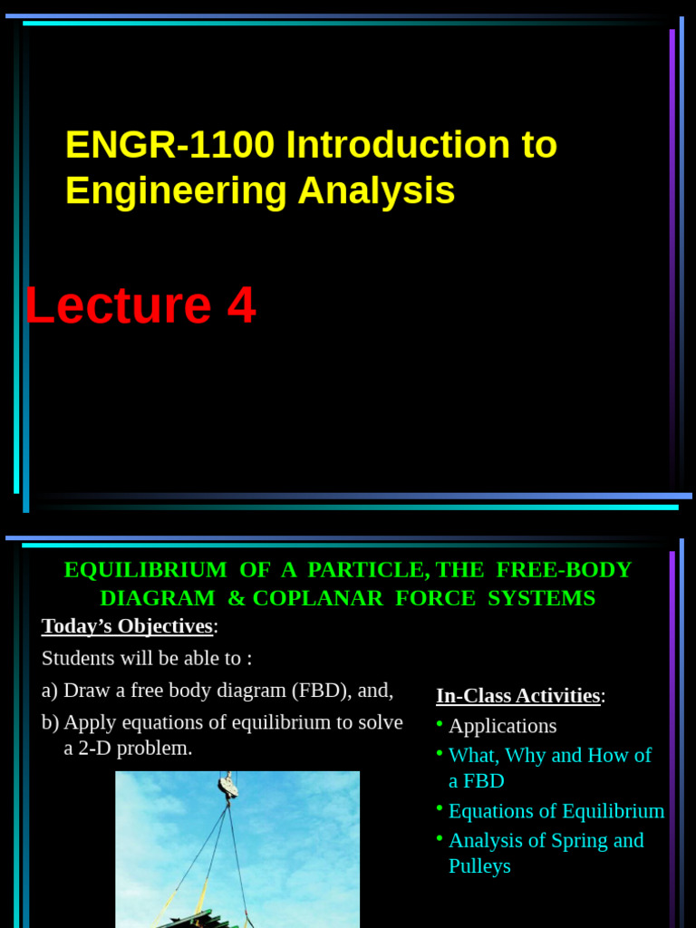 Lecture 4 | PDF | Force | Euclidean Vector