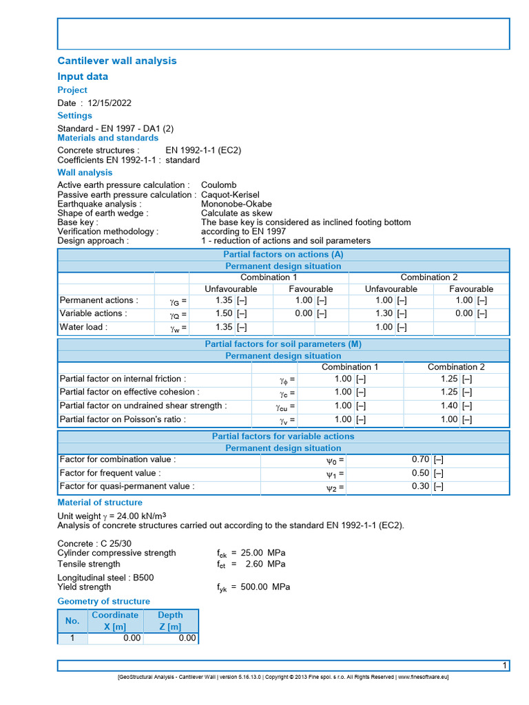 1 6 Komplet Proracun Zida | PDF | Soil Mechanics | Applied And Interdisciplinary Physics