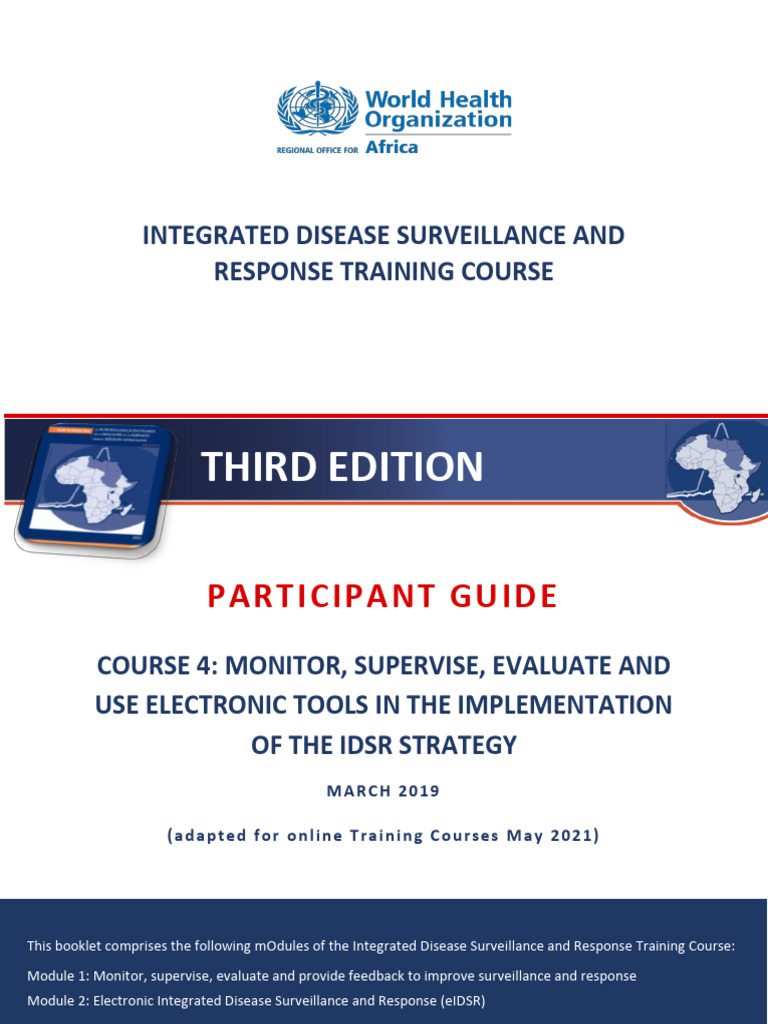 IDSR Training Course Participant Guide | PDF | Preventive Healthcare ...