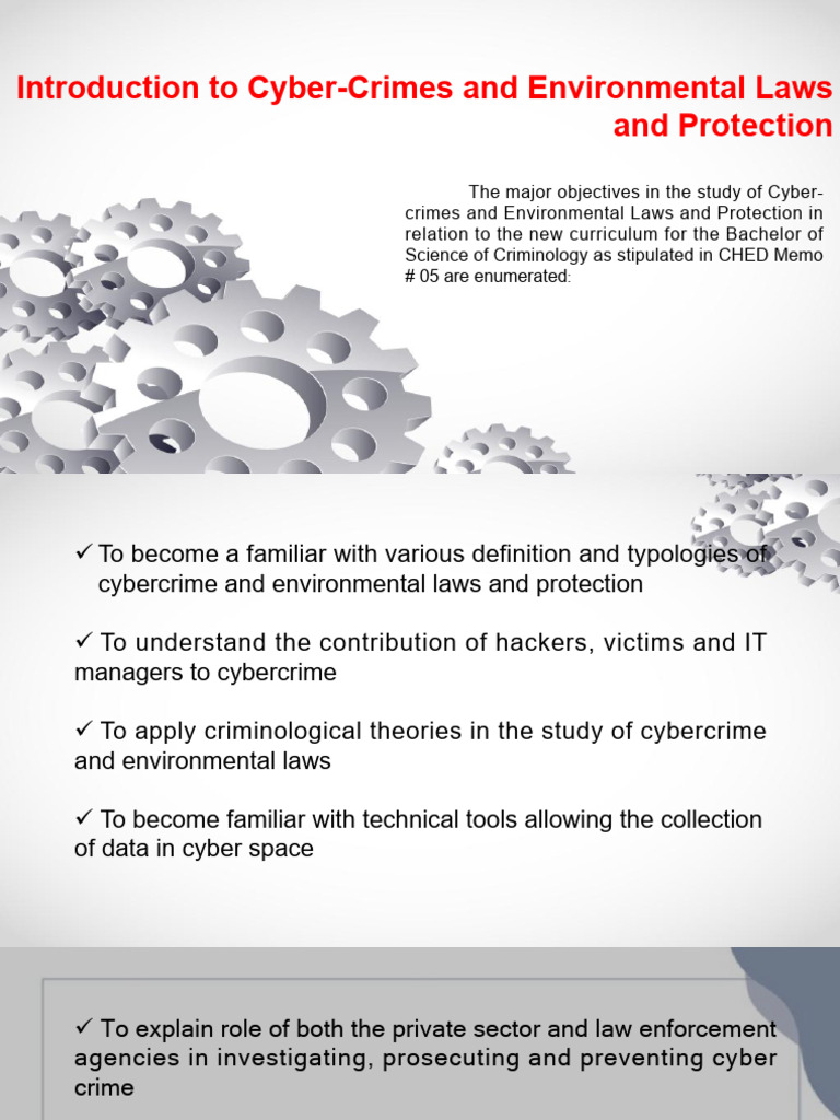 Cybercrime and Environmental Law Overview | PDF | Computer Hardware ...