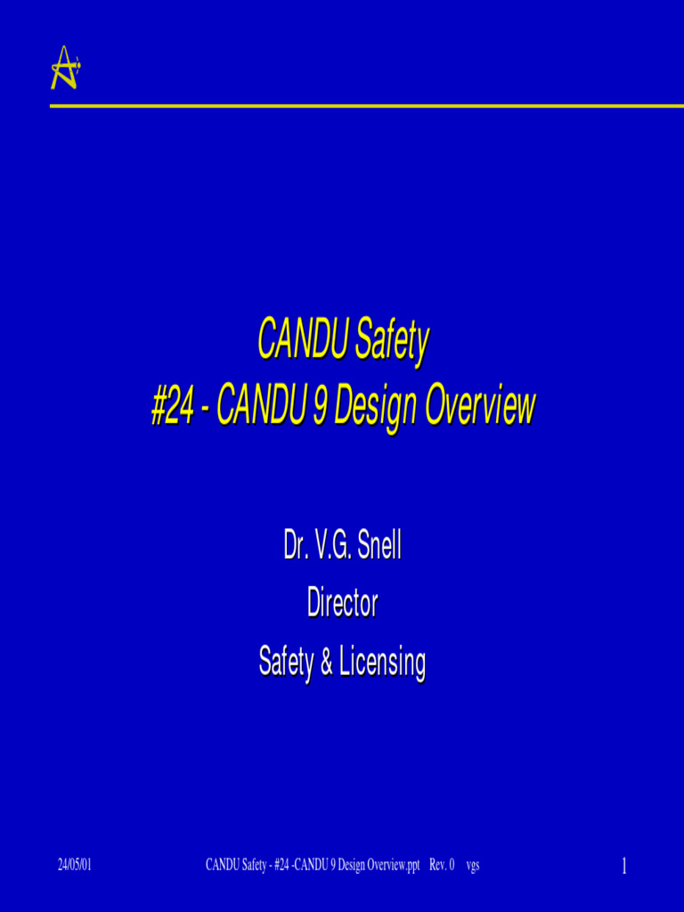 CANDU 9 Design for Engineers | PDF | Energy Technology | Nuclear Energy