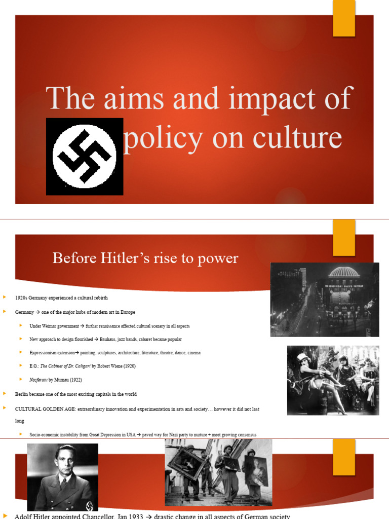 Nazi Aims Culture and Arts | PDF | Nazi Germany | Nazism