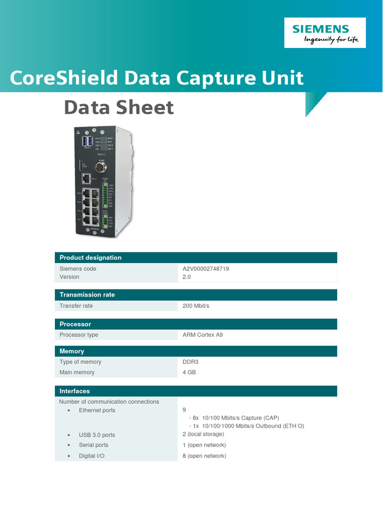 DCU 2.0_datasheet_EN | PDF | Usb | Power Supply