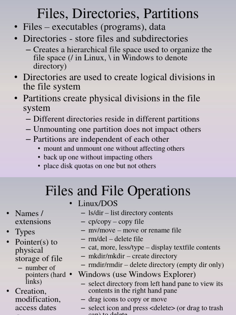 lecture5 | PDF | Computer File | User (Computing)
