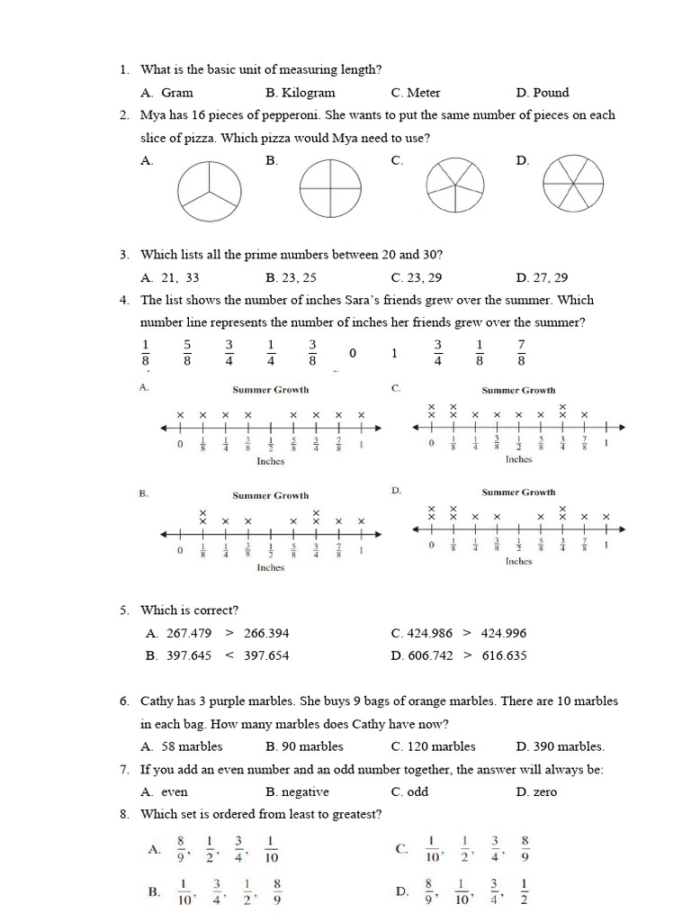 Math Review | PDF | Mathematical Concepts | Mathematics