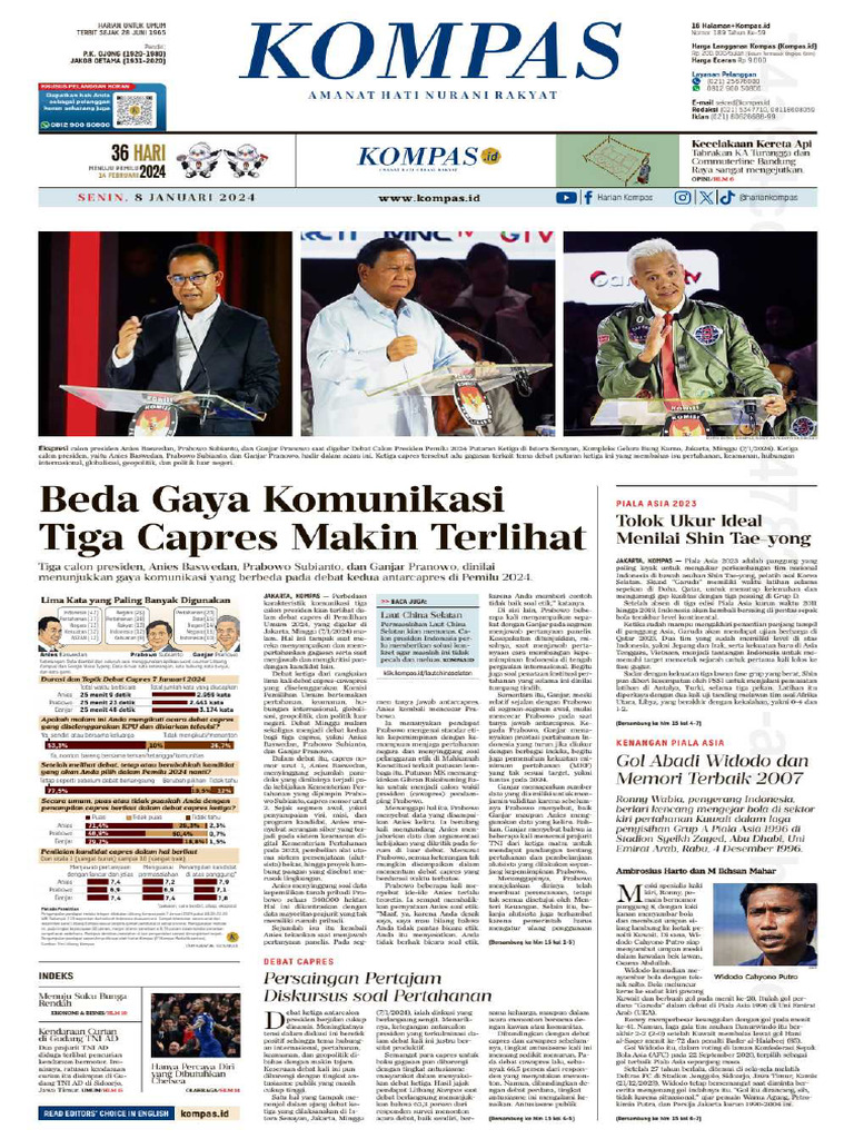 Kompas 08012024 | PDF