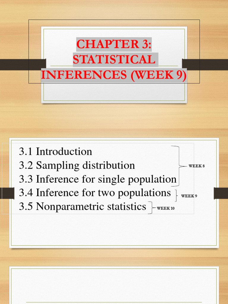 Statistical Inferences: Confidence Intervals & Tests | PDF | Confidence ...