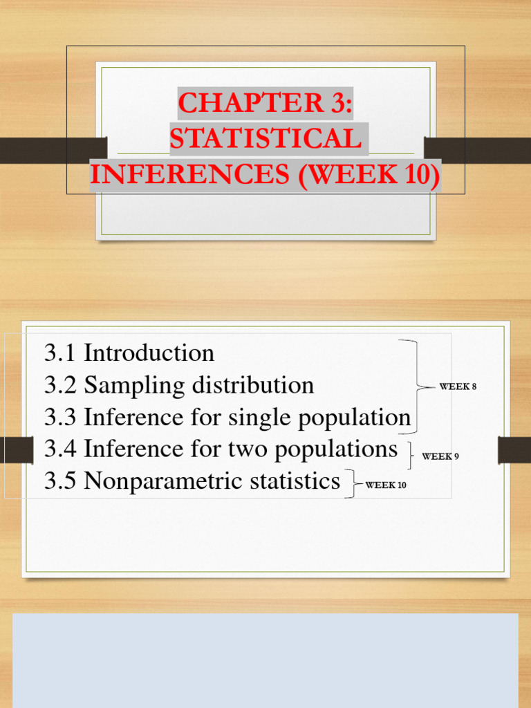 Chapter 3 | PDF | Statistical Hypothesis Testing | Mann–Whitney U Test