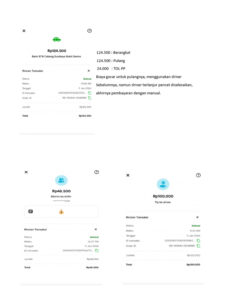 Reimburse Gocar | PDF