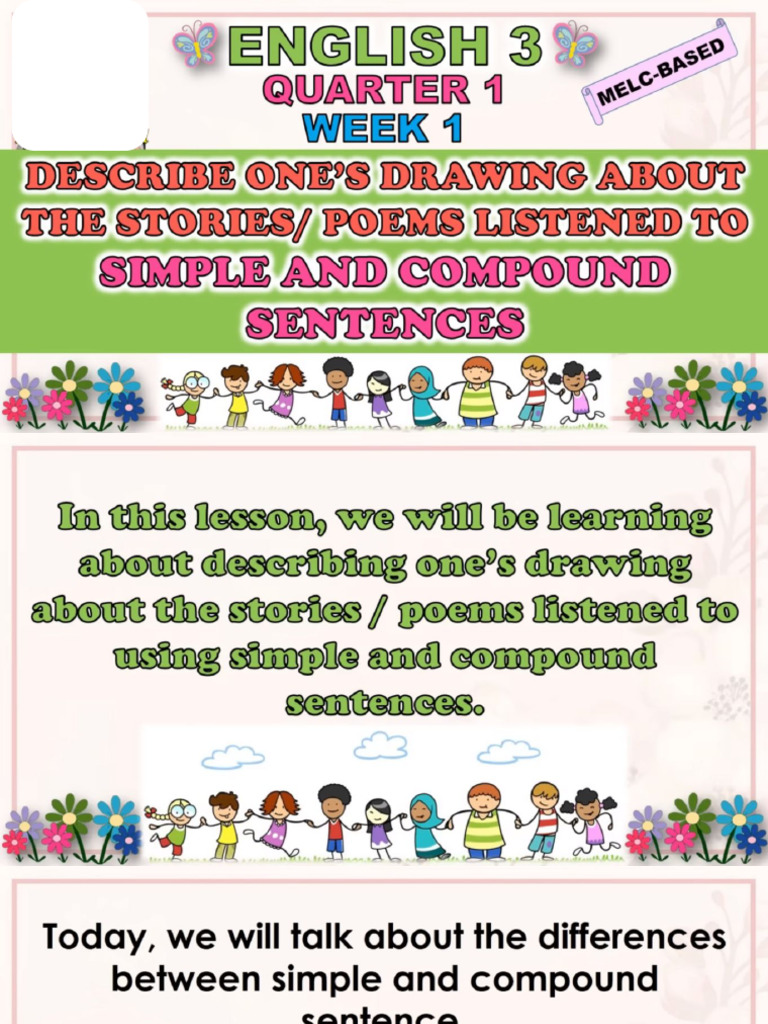 Lesson 1 - Describe One's Drawing About The Stories - Poems Listened To ...