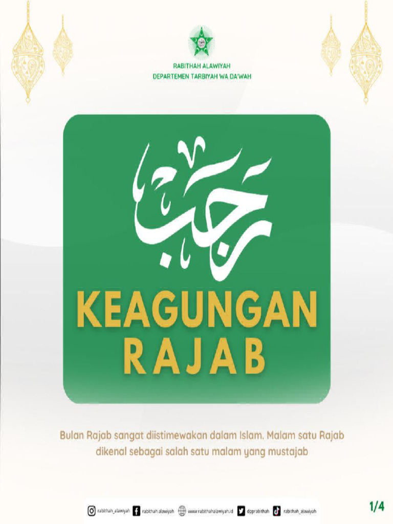 Keagungan Bulan Rajab | PDF