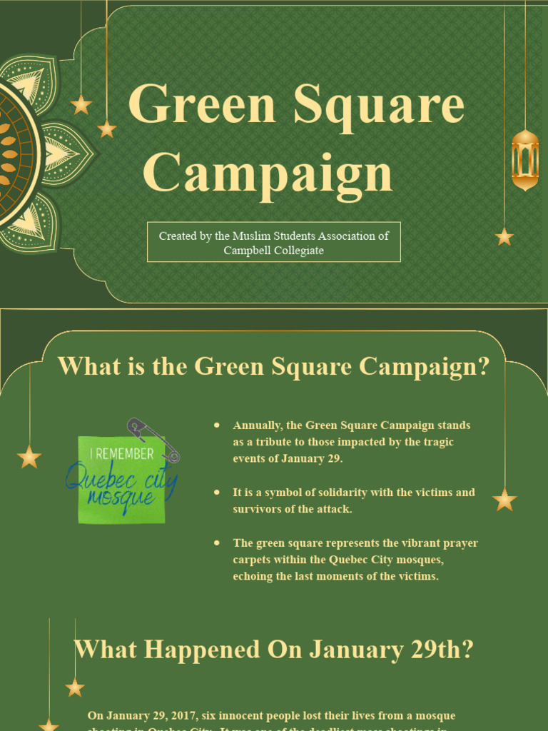 Green Square Campaign for Remembrance | PDF