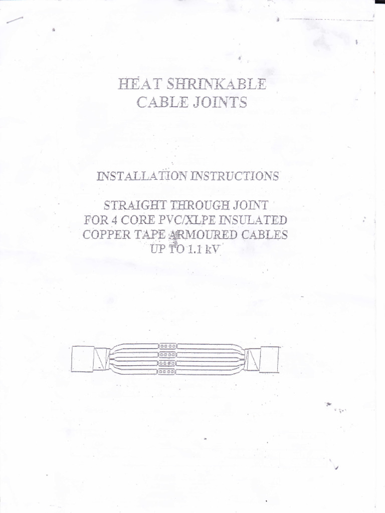 11KV Cable Jointer Manual PDF | PDF