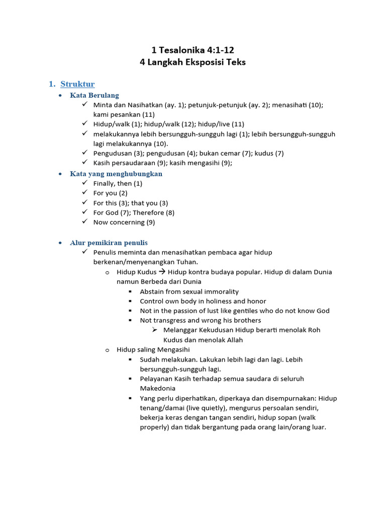 4 Langkah Eksposisi Teks 1 Tes 4 Pdf