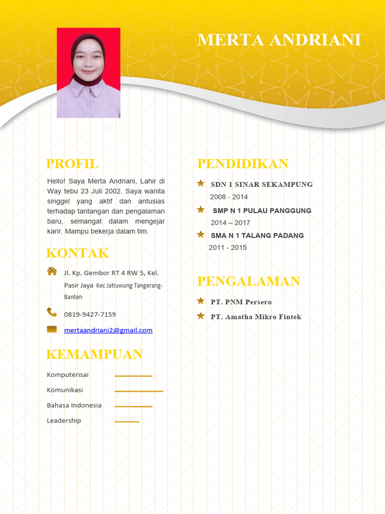 Contoh CV-48 | PDF