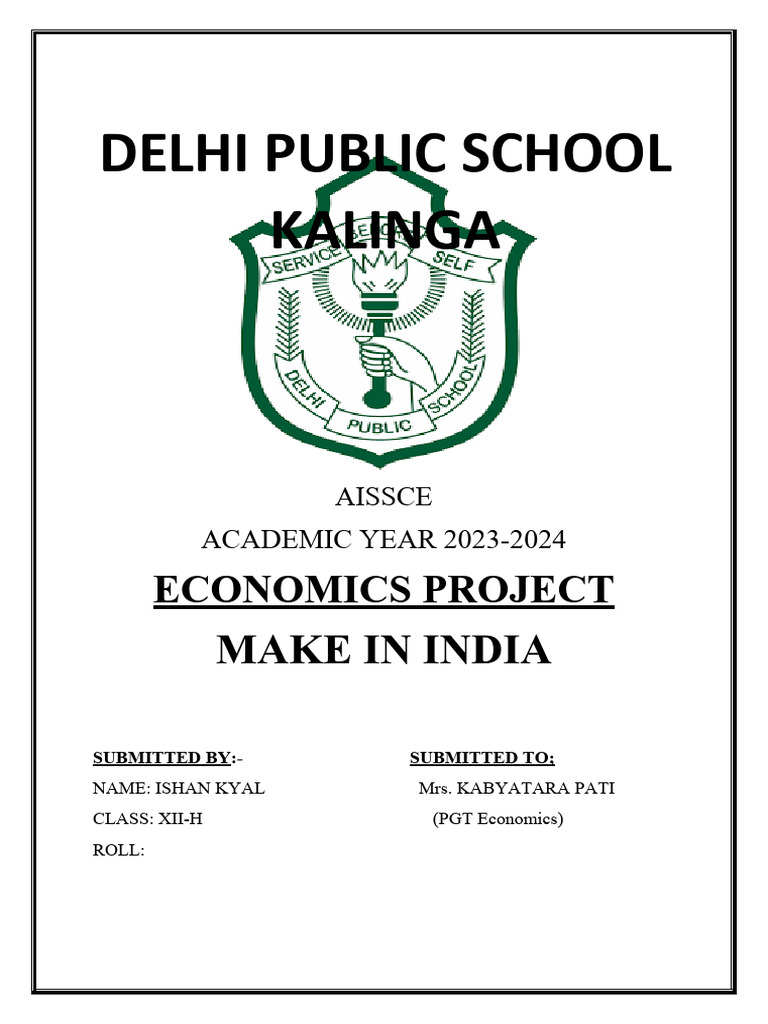 Economics Project | PDF