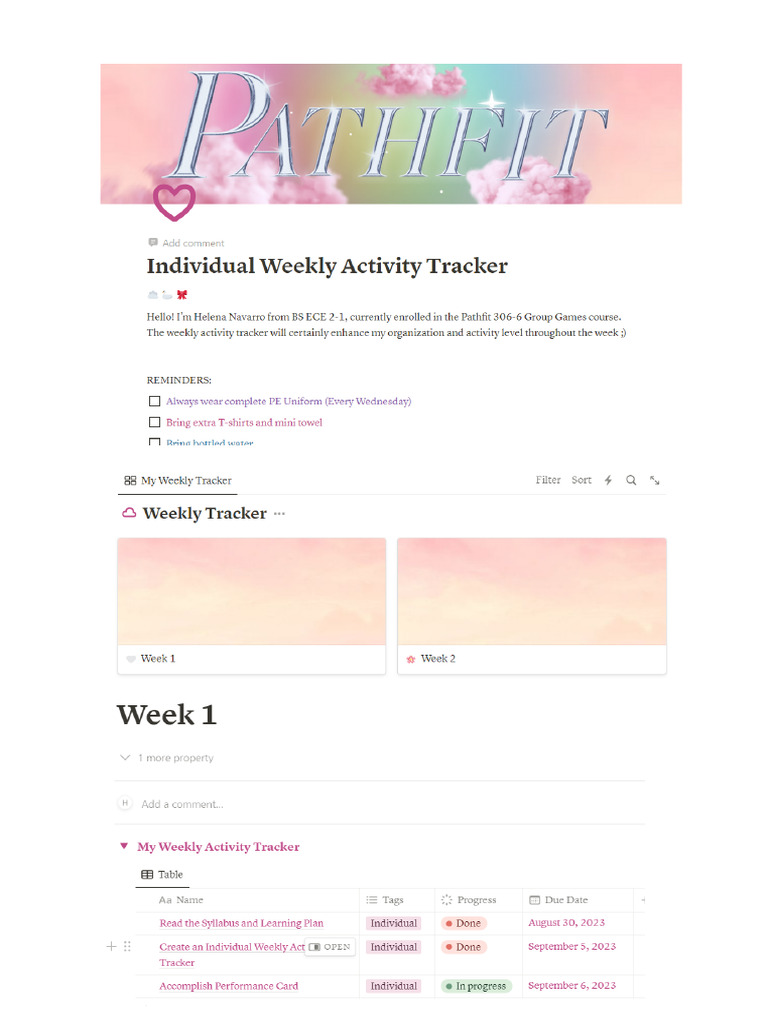Navarro-Helena_Weekly_Activity_Tracker | PDF