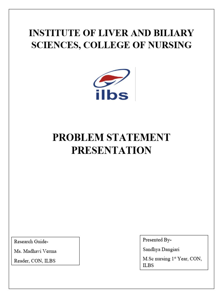 Problem Statement | PDF